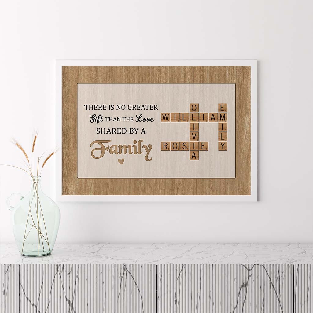 Personalised There Is No Greater Gift Than The Love Shared By A Family ...