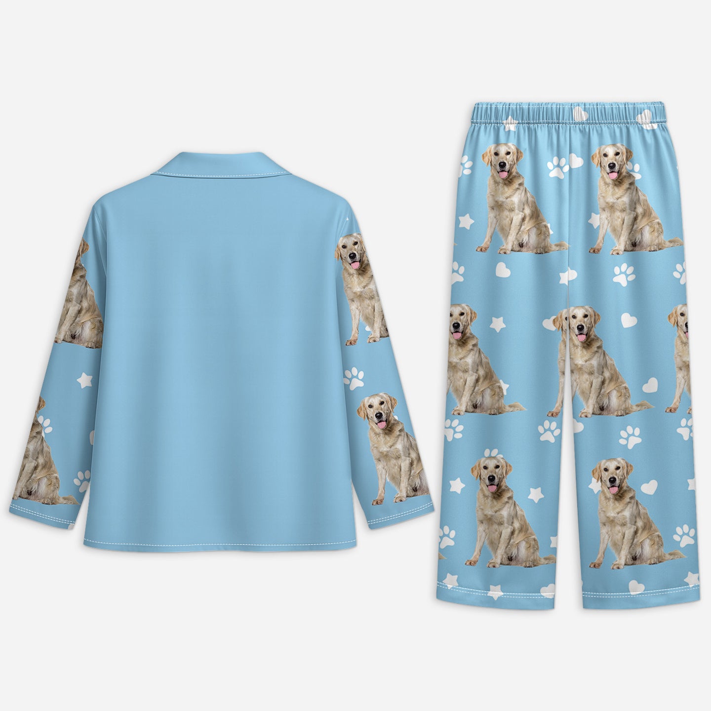 Personalised Pyjamas with Dog Picture for Dog Lovers - Custom Chic UK