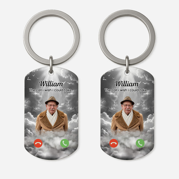 Personalised The Call I Wish I Could Take Photo Memorial Keyring ...