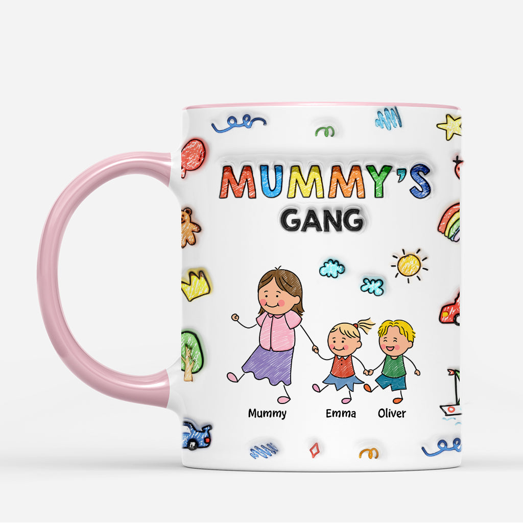 [3D Printing Effect] Personalised Daddy Gang Mug for Parents - Custom ...