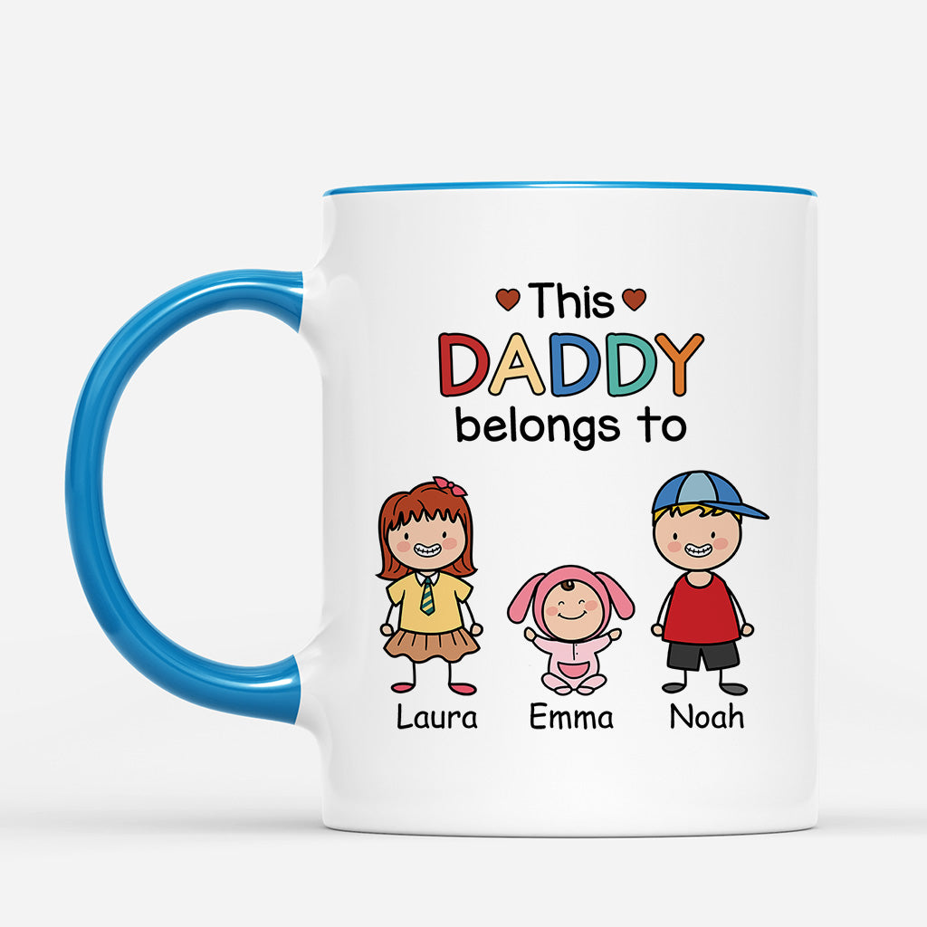 Personalised This Mummy Belongs To Mug for Mum/Dad - Custom Chic UK